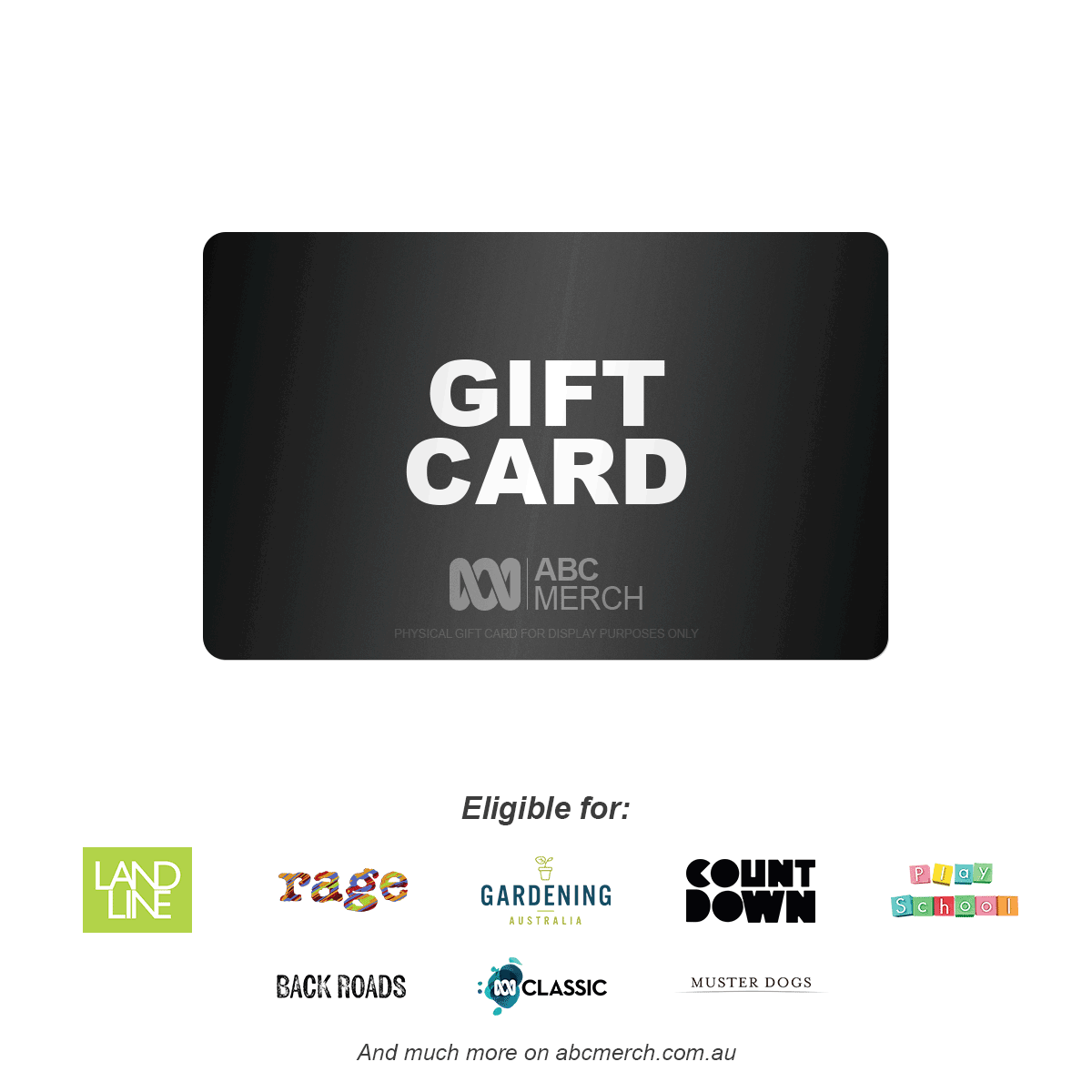 ABC Digital Gift Card – ABC Merch