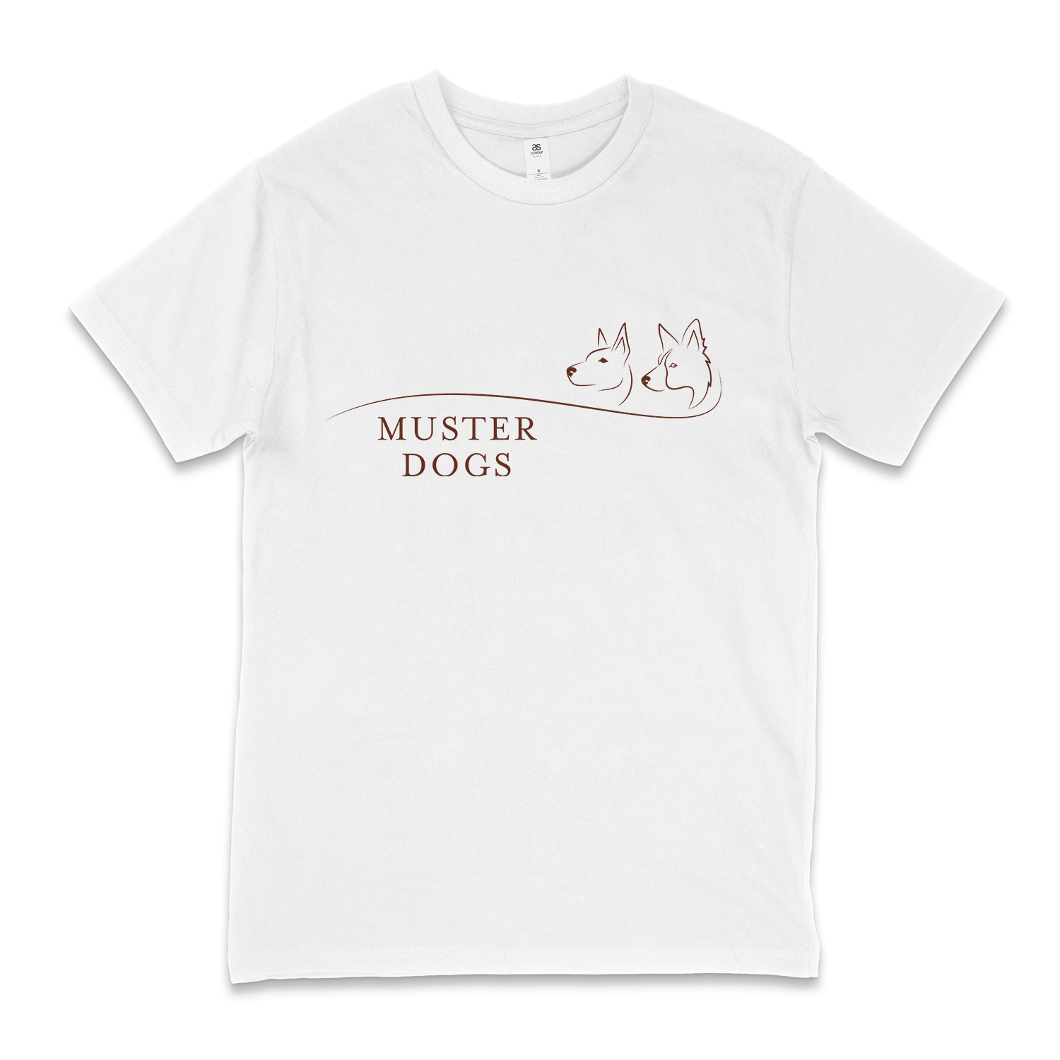 Muster Dogs White Tee – ABC Merch