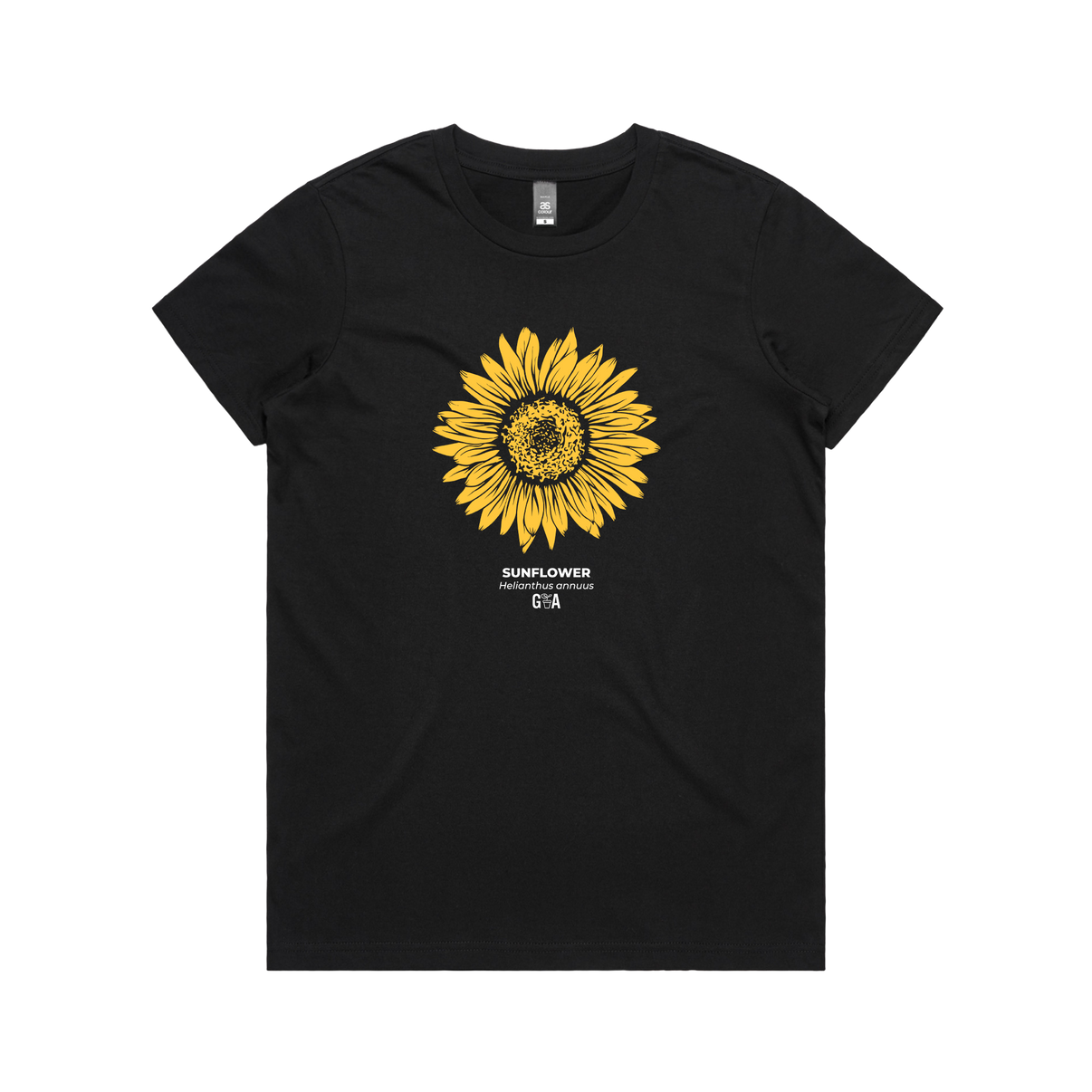 Sunflower Women's Tee Black – ABC Merch